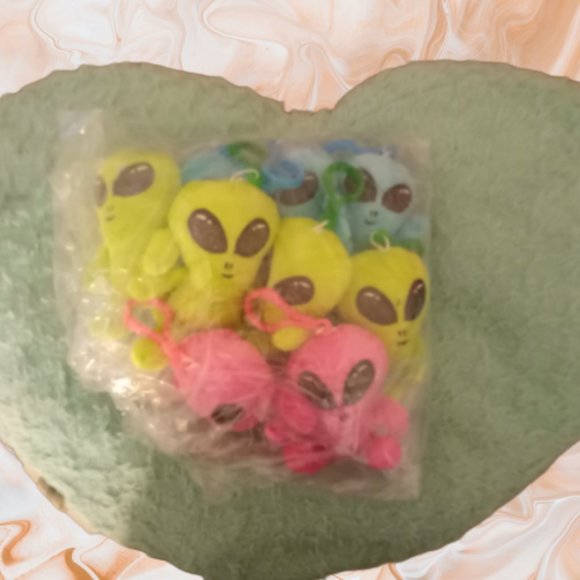 Toys | 3 In Plush Alien Clipon Keychainsmultiple In Stock | Poshmark